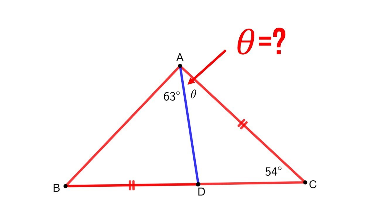 Angle Chasing I A nice geometry problem for exams OLYMPIAD I SAT I MCAT ...