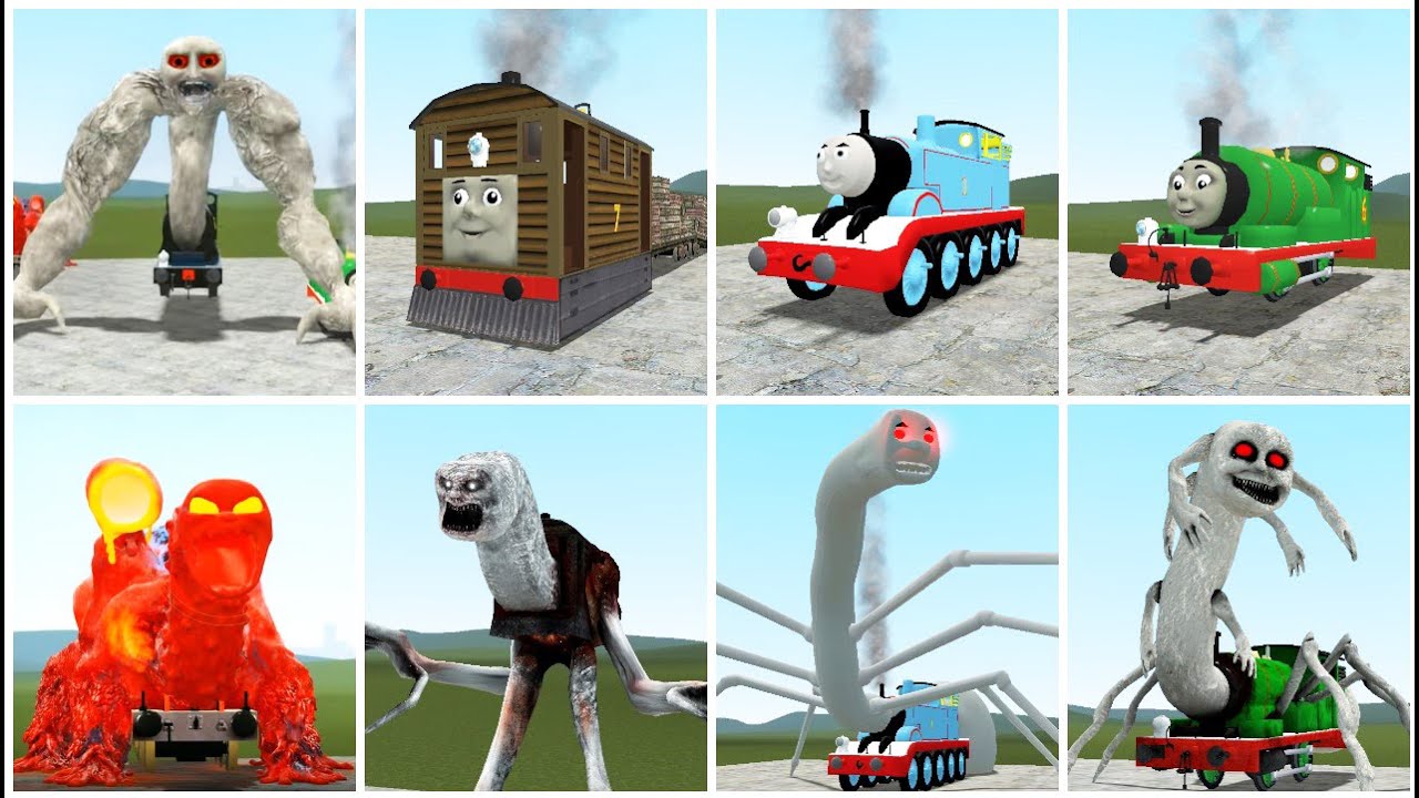 New Cursed Thomas & Friends in Garry's Mod (Cursed Thomas, Cursed Toby ...