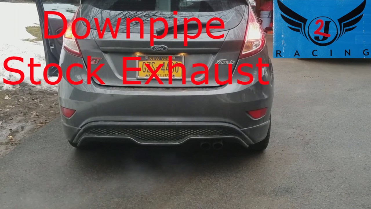 Fiesta ST 2J Catless Downpipe - YouTube