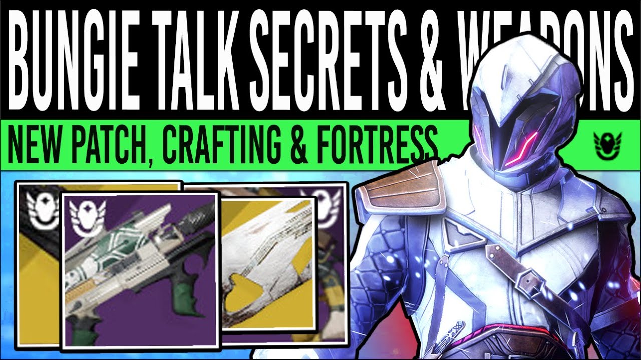 Destiny 2: Bungie Talk SECRETS & Future Exotic REWORKS! Fortress Mode ...