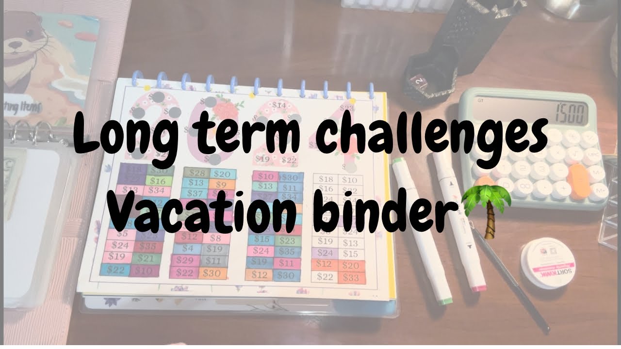 Last paycheck of September | long term challenges💜 | Vacation binder☀️ ...