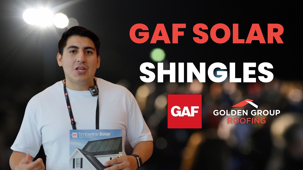 GAF Solar Shingles Timberline Solar explained by John - YouTube