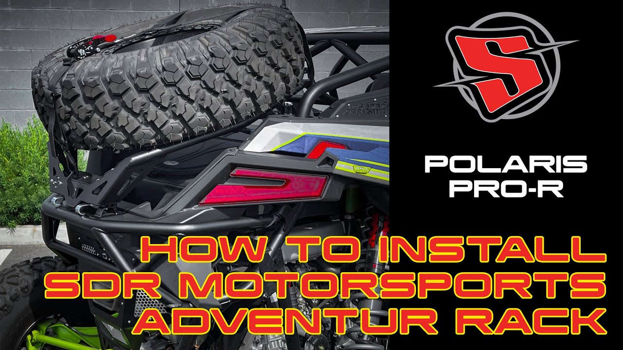 SDR Motorsports Pro R adventure Rack Install - YouTube