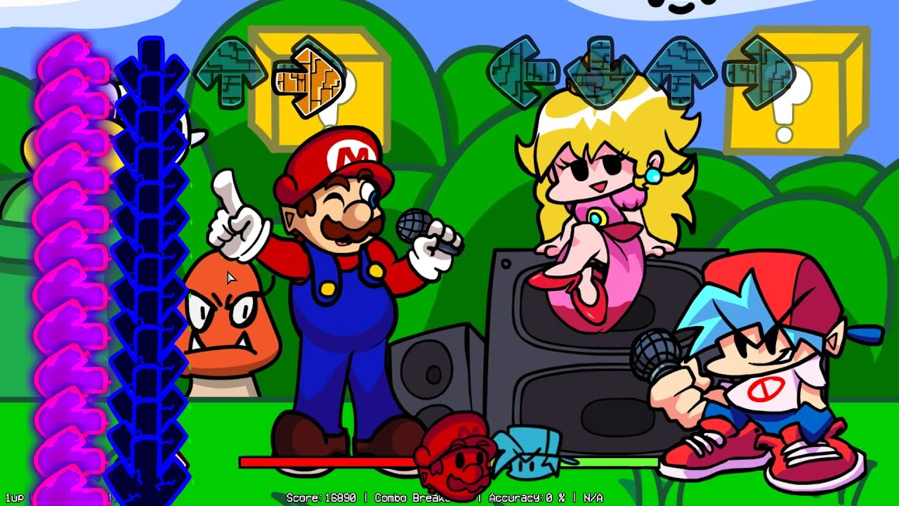 Friday Night Funkin' - VS Super Mario (FNF Mod/Hard) - YouTube