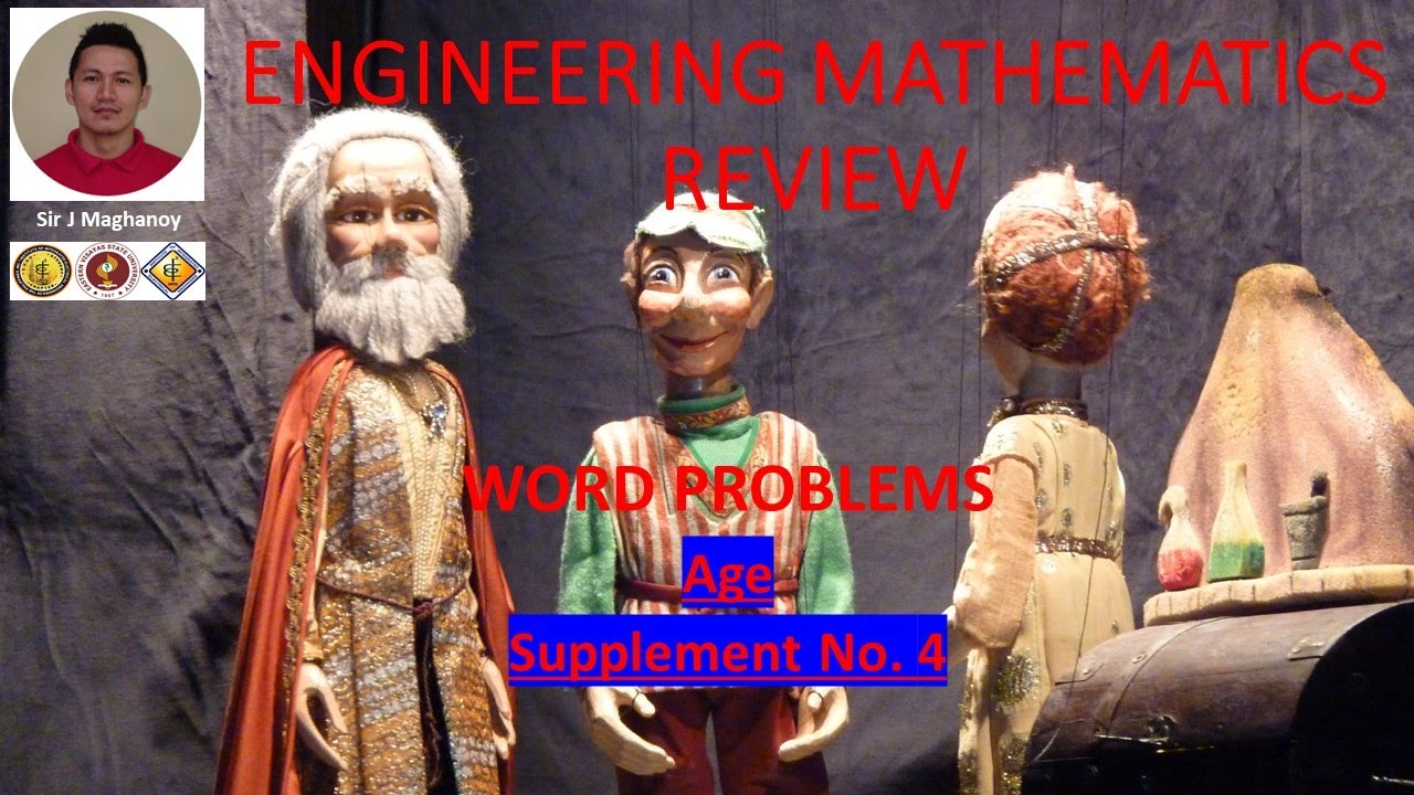 Algebra/Word Problems/Age/Supplement No. 4 - YouTube