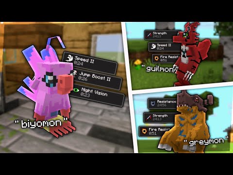 DIGIMON Minecraft Addon || Digimon adventure addon || Support Mcpe 1.17 ...