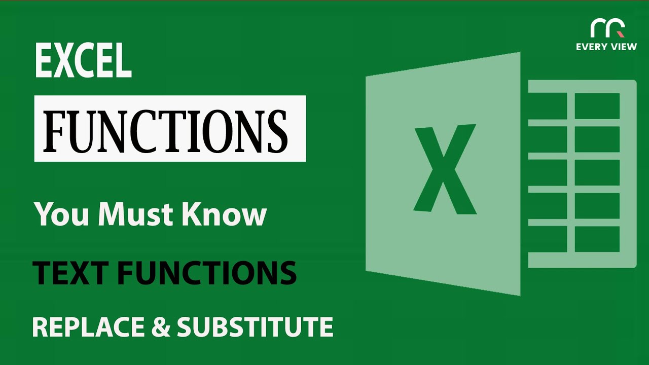 Excel Text Functions in Sinhala - REPLACE & SUBSTITUTE - YouTube