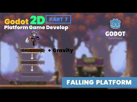 how to make 2D game falling platform Godot | Godot Part 7 - YouTube