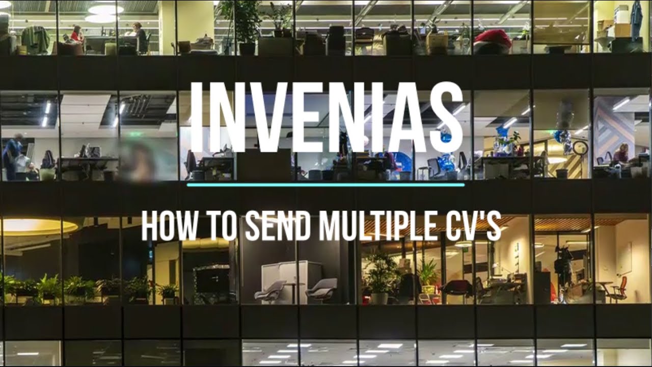 Hints and tips #2 - Invenias - How to send multiple CV's - YouTube