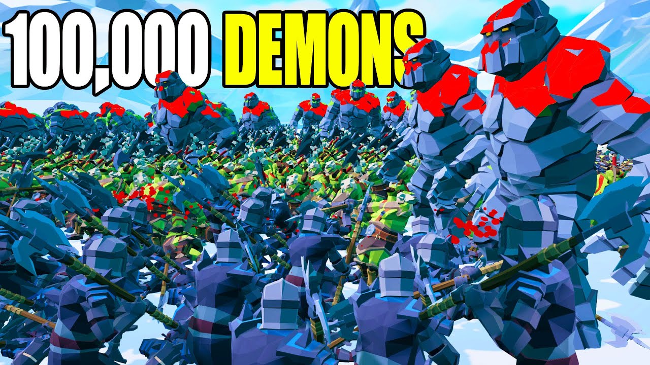 Can HUMAN ARMY Survive VS 100,000 DEMON ARMY!? - Polygon Fantasy Battle ...