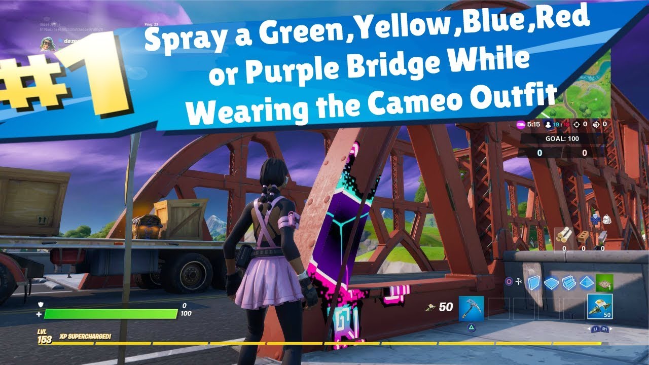 Spray a Green, Yellow, Blue, Red or Purple Bridge While Wearing the ...