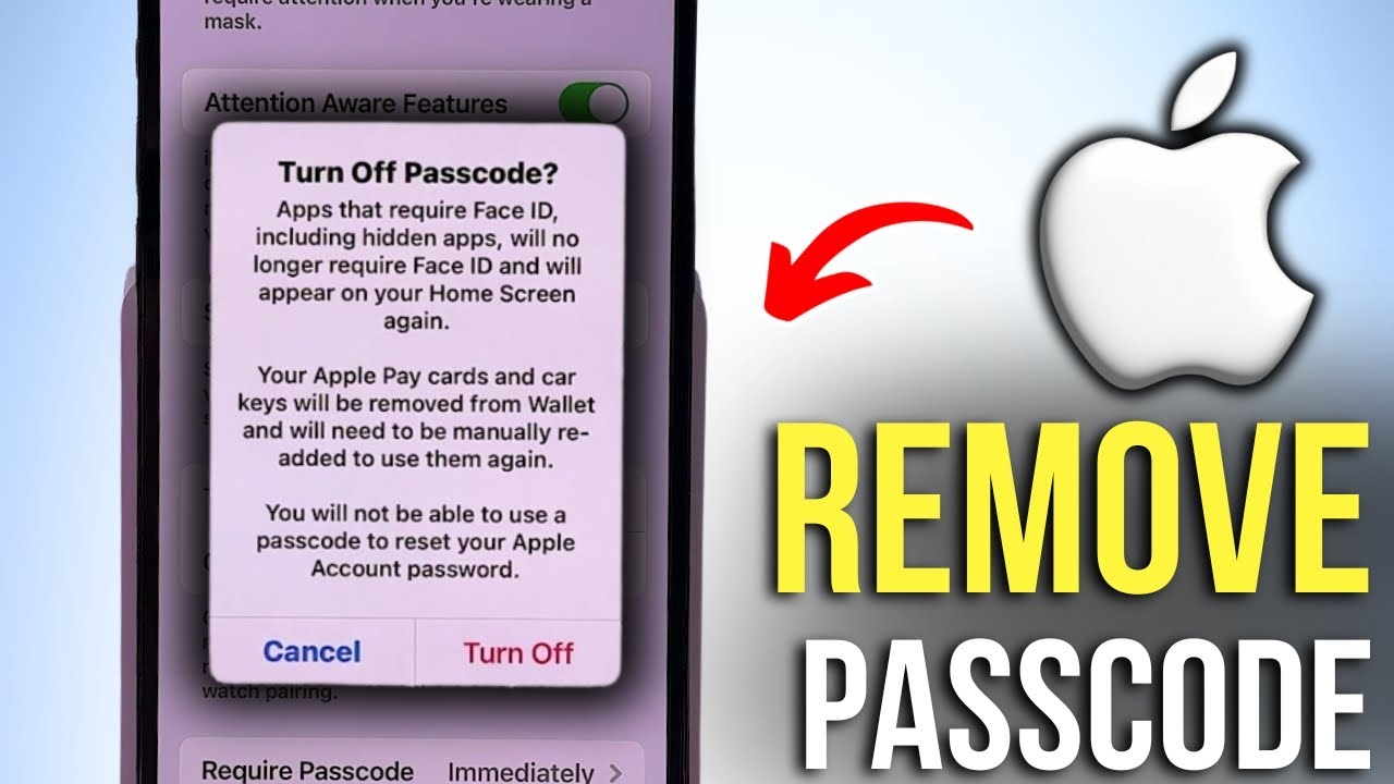 How to Remove the Lock Screen Passcode on iPhone - YouTube