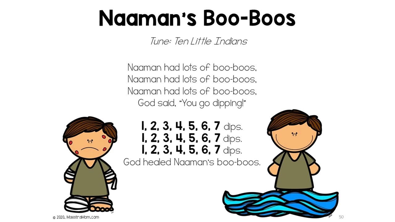 Naaman's Boo Boos - Bible Songs for Kids - YouTube