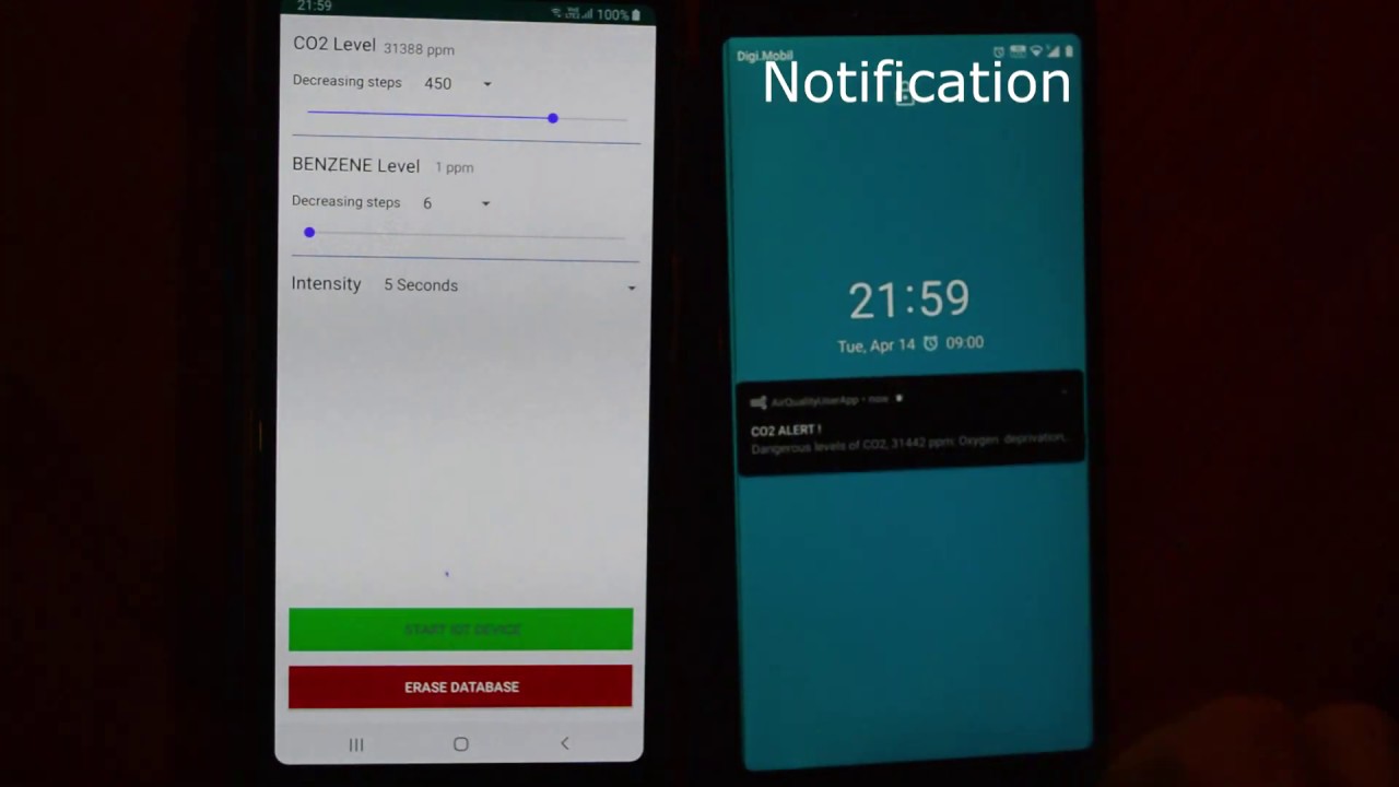 Air Quality Observer - Android Things - Solo project - YouTube