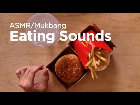 ASMR - Mukbang | McDonalds Quarter Pounder | Close-up Mic Intense ...