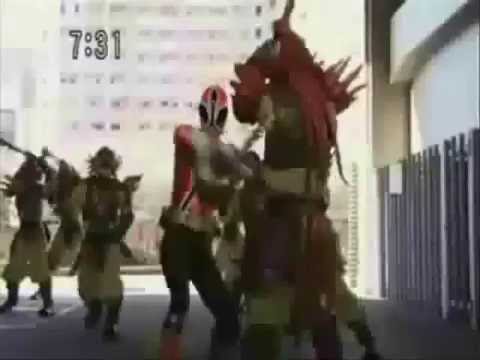 Power Rangers Shogun Elite-Red Ranger fight - YouTube