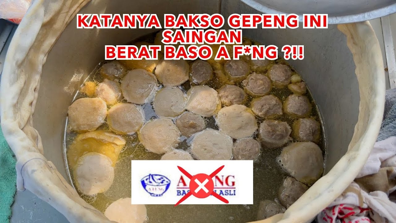 OH INI BASO GEPENG YANG KATANYA RASANYA LEBIH ENAK DARI PADA BASO A F*UNG ??!!!! - YouTube