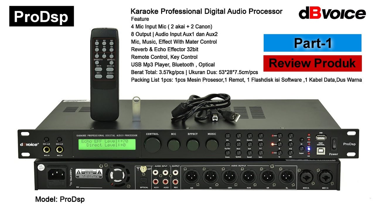 Professional Karaoke Managament dBvoice ProDsp Part-1 - YouTube