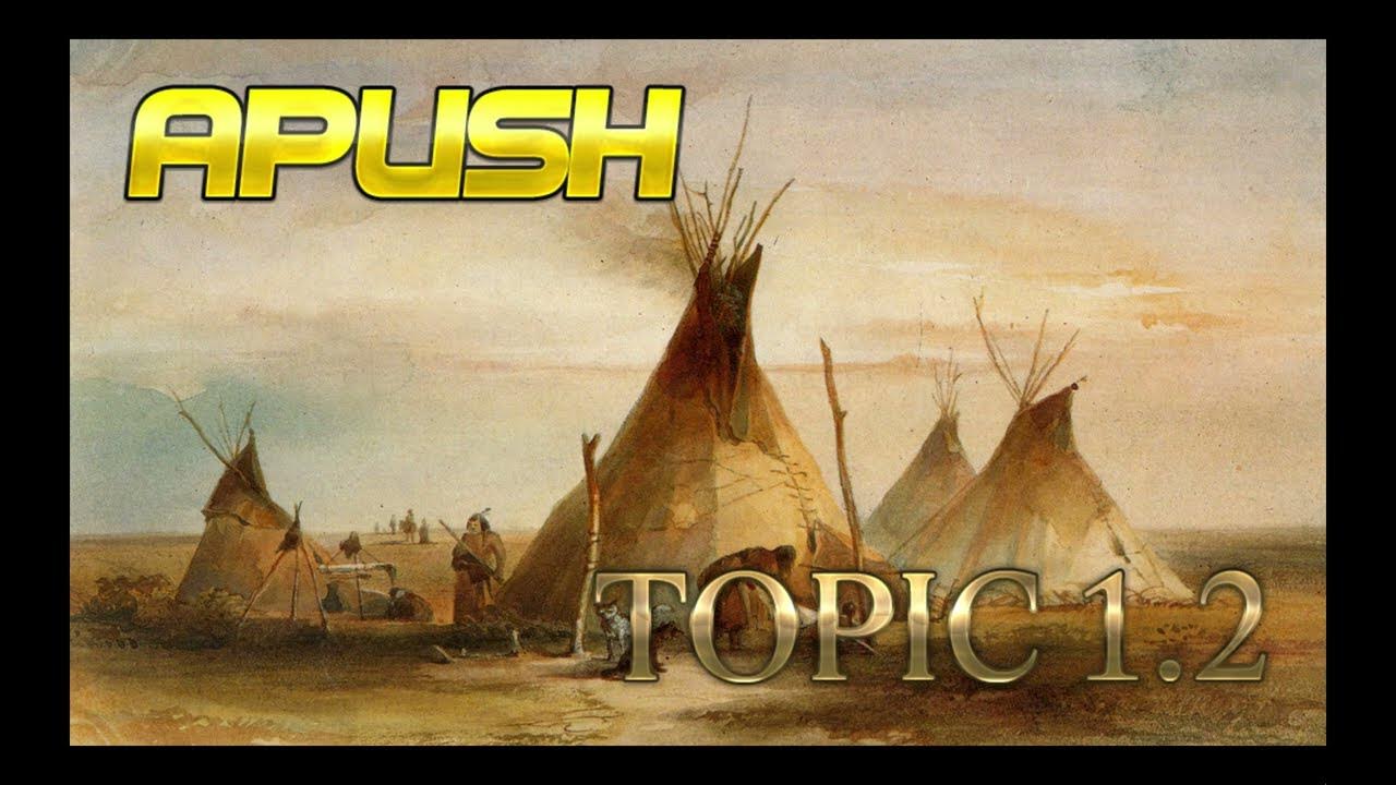 APUSH 1.2- Native American Societies Before European Contact -guided ...