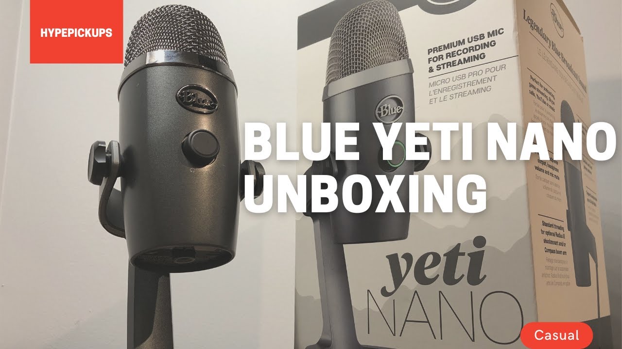 Blue Yeti Nano Microphone Unboxing (Shadow Grey) - YouTube