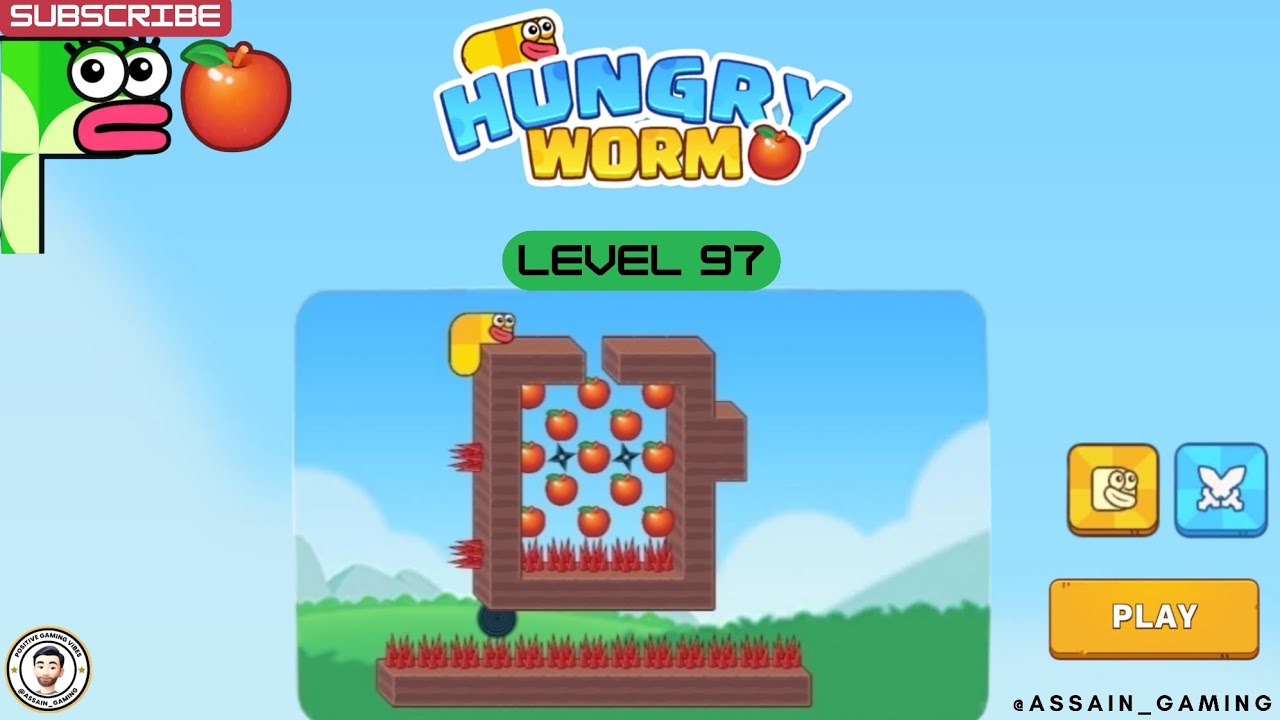 Hungry Worm Greedy Worm Level 97 - YouTube