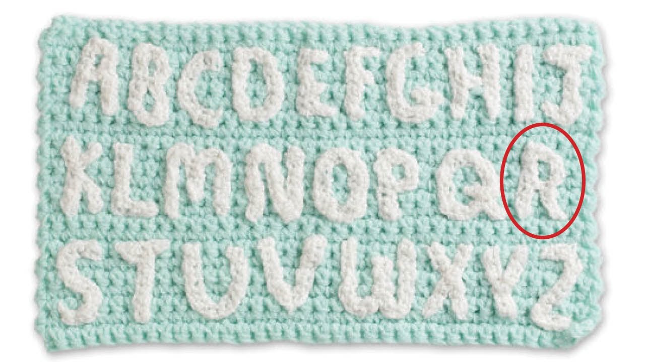 Letter R: A to Z In Crochet Alphabet | EASY | The Crochet Crowd - YouTube
