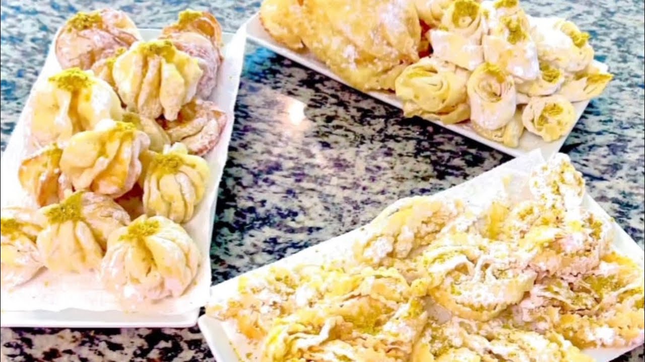 3 different types of Goosh feel/طرز تهیه گوش فیل به شکل های مختلف 😋😋 ...