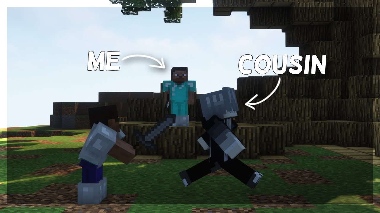 Minecraft Skywars with my cousin Nacho Chips Part 1 - YouTube