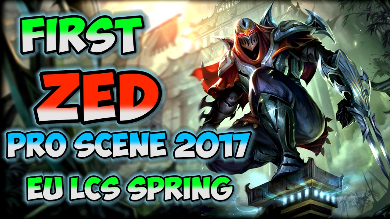 First Zed pick on pro scene in 2017 EU LCS FNC Caps - YouTube