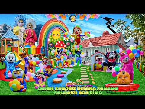 ONDEL ONDEL LUCU DAN BADUT JOGET❤️DISINI SENANG DISANA SENANG & BALONKU ADA LIMA VERSI LABUBU JOGET