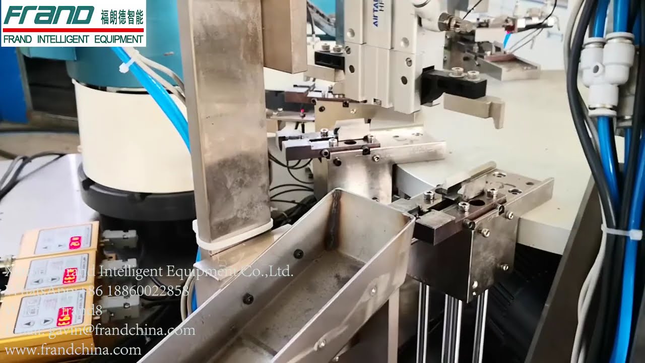 Mini hose clamp assembly machine - YouTube