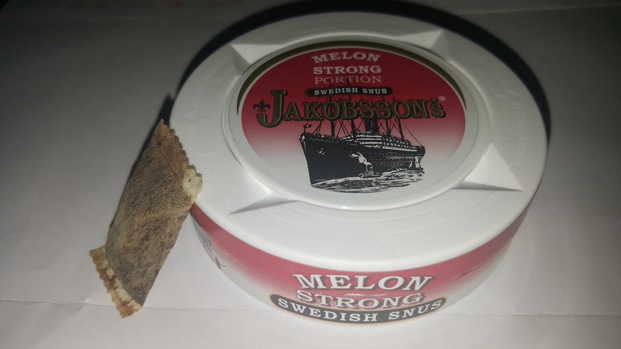 Snus review #7: Jakobsson's Melon Strong Portion - YouTube