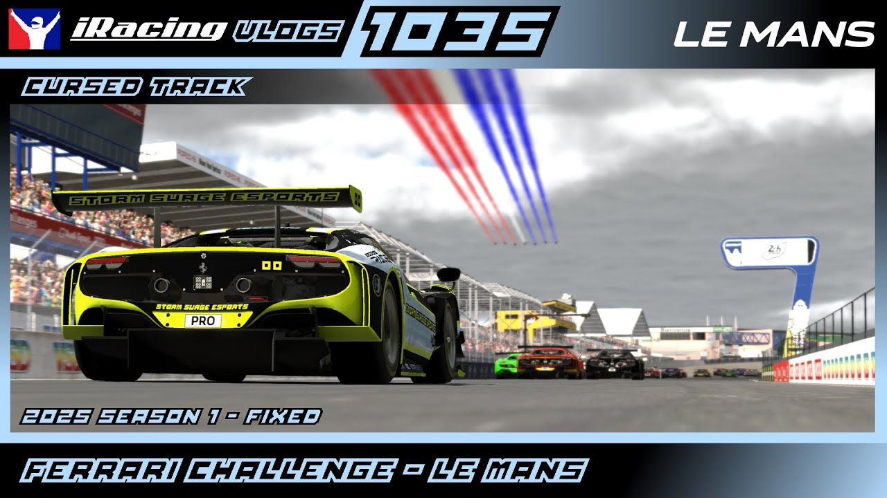 Cursed Track - Ferrari Challenge @ Le Mans - Fixed - iRacing Ep. 1035 ...