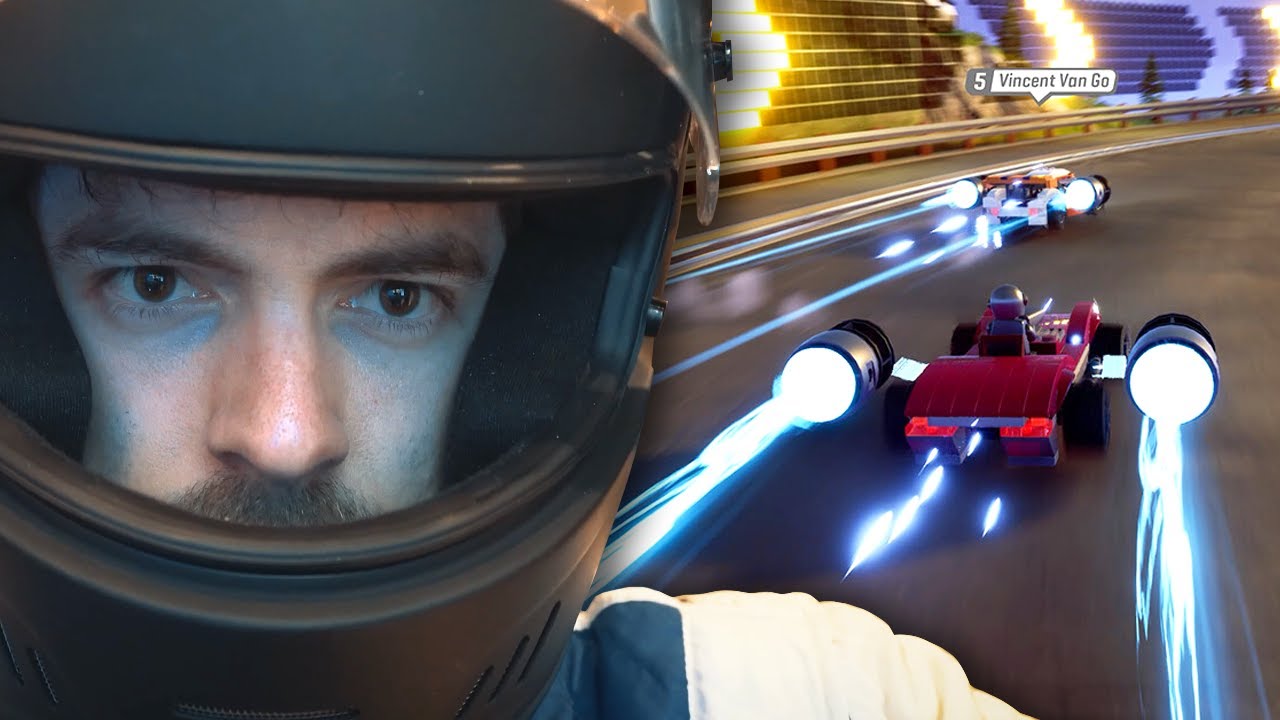I Used A $10,000 Racing Sim To Play Lego 2K Drive - YouTube