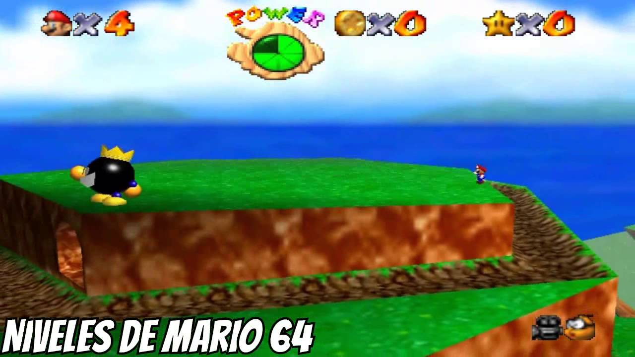 EL REY BOB-OMB EN LA CIMA | Estrella 1 | Nivel 1 | NIVELES DE MARIO 64 ...
