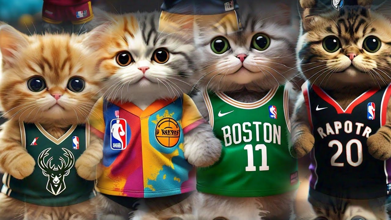 Cute Cats X Nba teams Shirts - YouTube