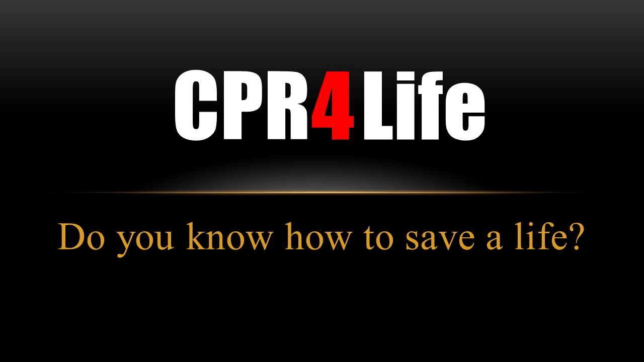 CPR4Life (4 Facts, 4 Steps, 4 Friends) - YouTube