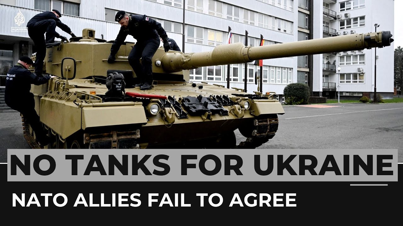 No Leopard tanks for Ukraine as NATO allies fail to agree - YouTube