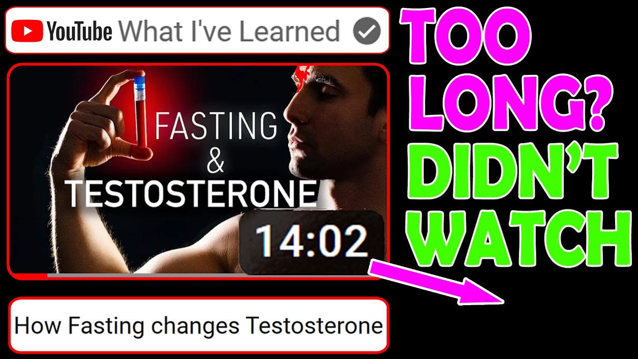 What I’ve Learned | How Fasting Changes Testosterone | Executive ...