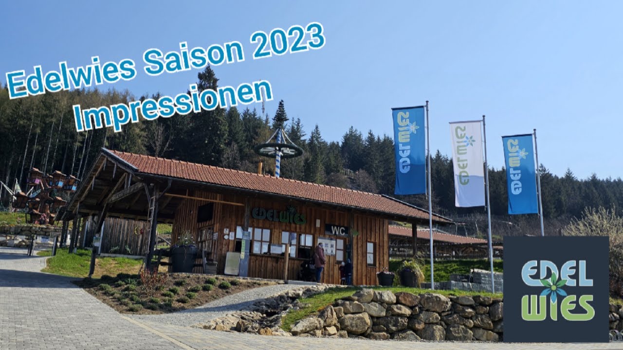 EDELWIES Saison 2023 - Impressionen aus dem Park inkl. Onrides - YouTube