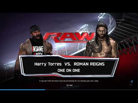WWE 2K26 The Bigman Harry Torres vs Roman Reigns