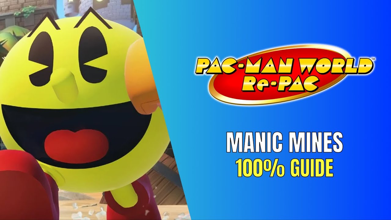 Pac-Man World Re-Pac 2-2 Manic Mines 100% Guide - YouTube
