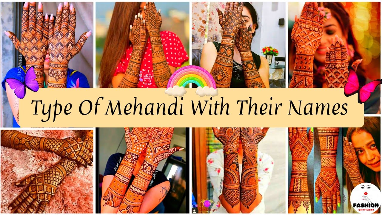 Different Types Of Mehndi Designs || FASHION CHIT CHAT - YouTube