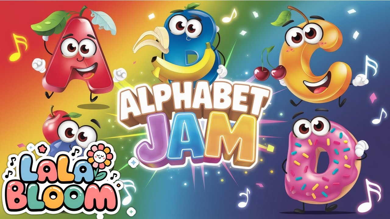 Alphabet Jam 🅰️ 🍏Song | LalaBloom 🌼- Nursery Rhymes & Kids Songs - YouTube