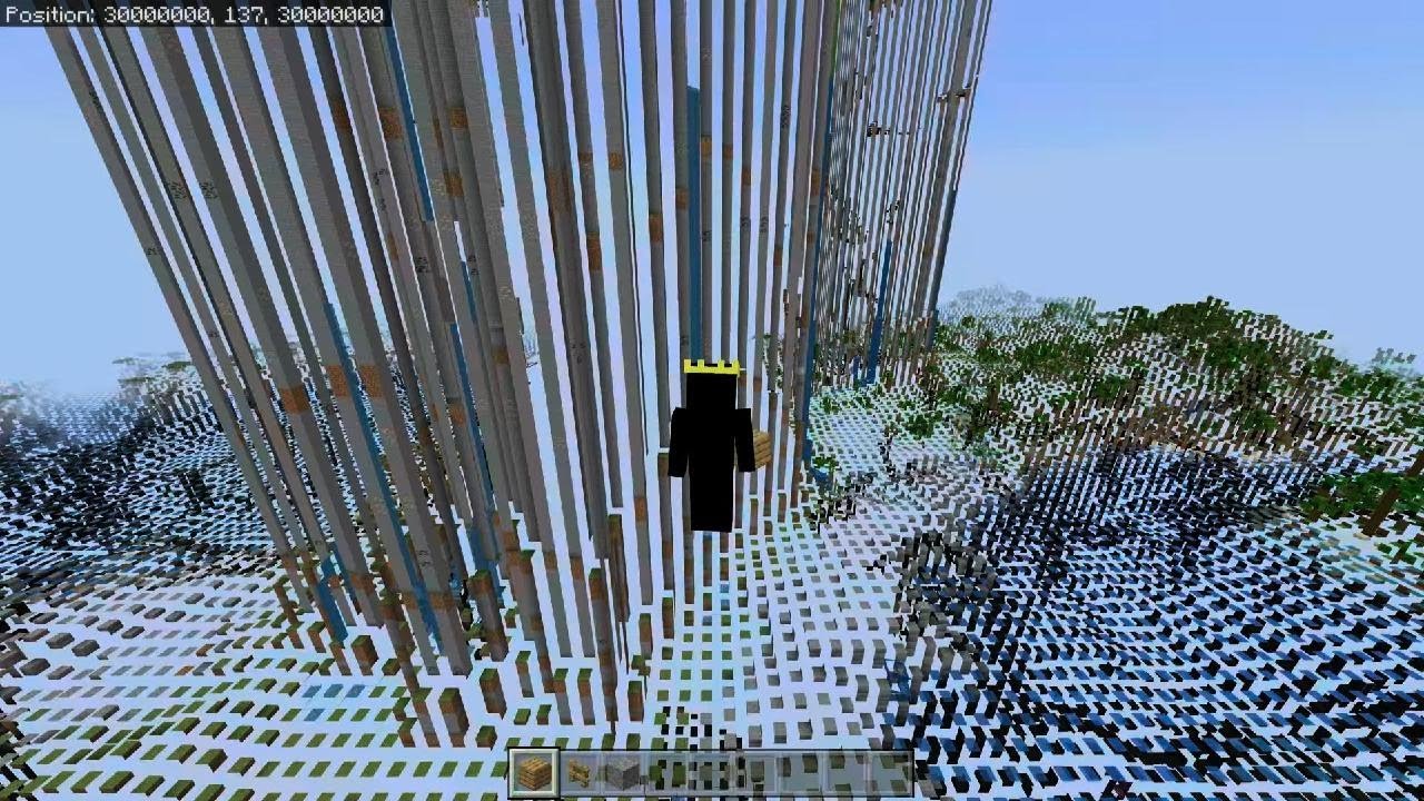 POV: You reach the Farlands Skygrid in Minecraft - YouTube