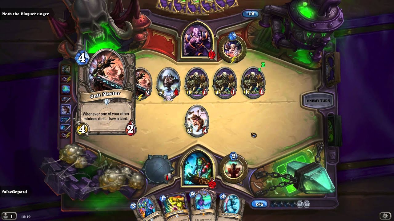 Curse of Naxxramas #7 - Shaman vs Noth the Plaguebringer - YouTube