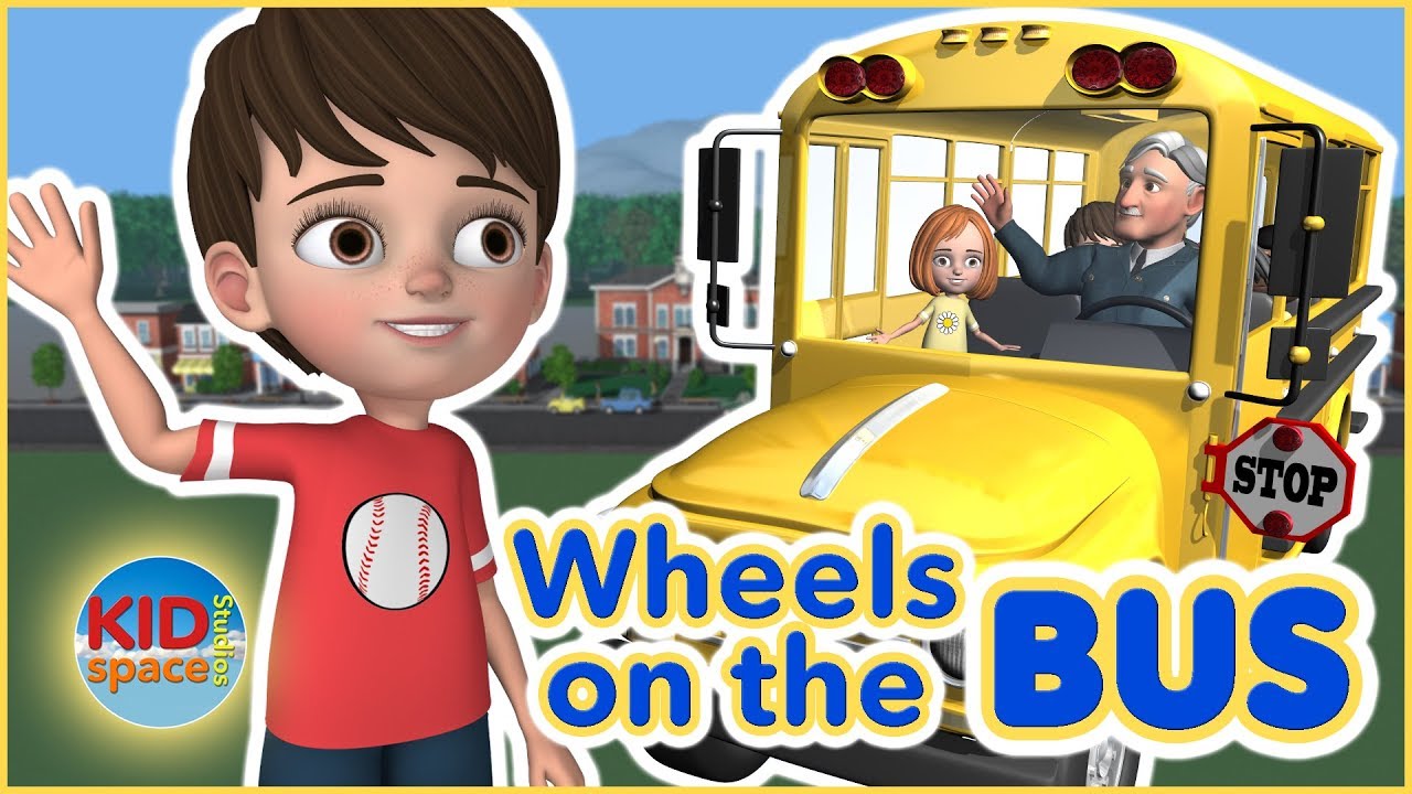 Wheels on the Bus - New 2019 - Nursery Rhymes - KIDspace Studios - YouTube
