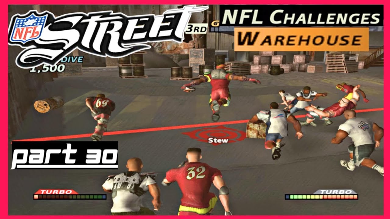 NFL STREET | WALKTHROUGH PART 30 | WAREHOUSE | NFL CHALLENGES (4K 60 ...