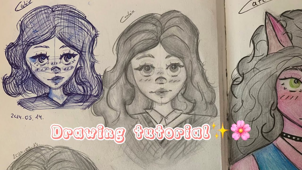 Drawing tutorial ️ |#arttutorial #drawingtutorial #asmr #youngartist ...