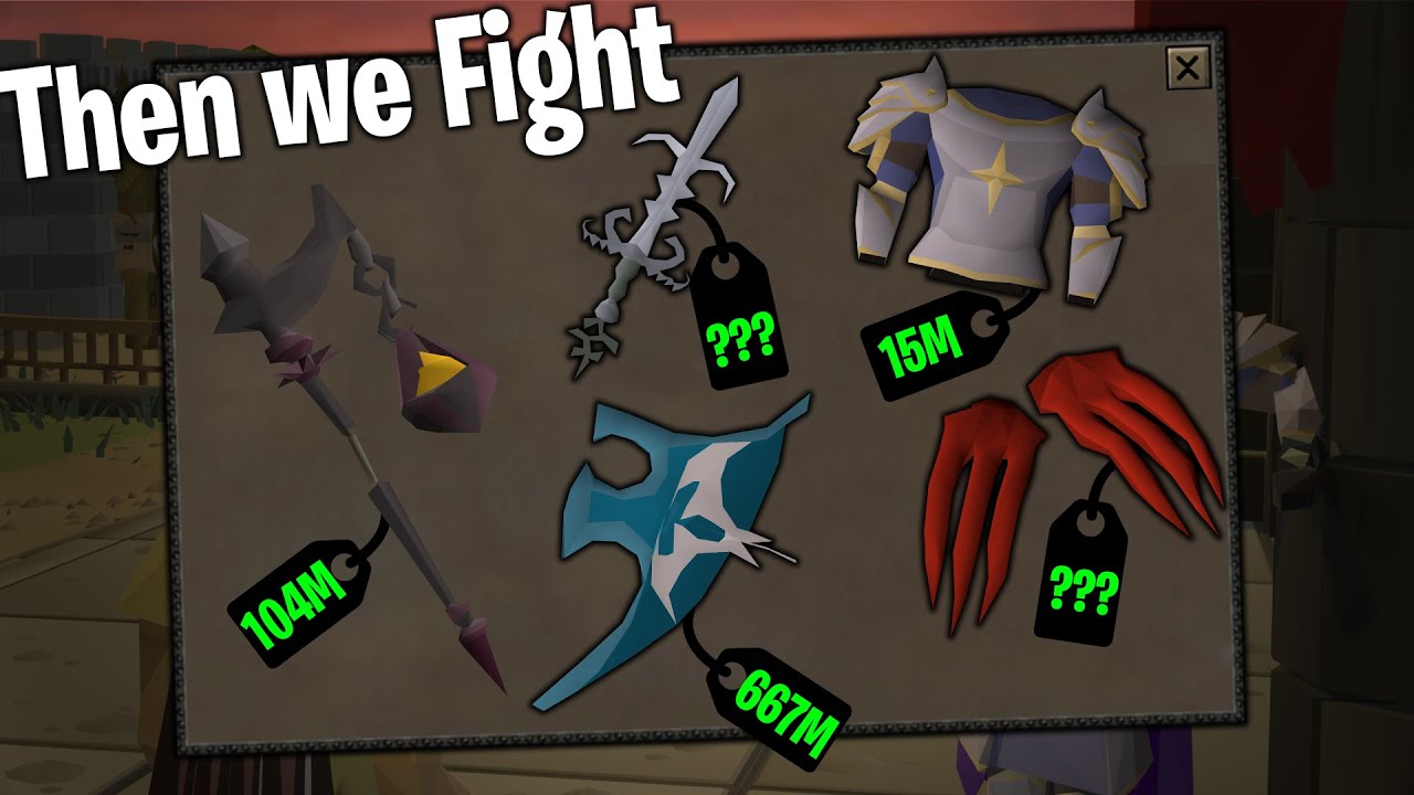 Guessing the price of items to WIN that item... Then we fight! - YouTube